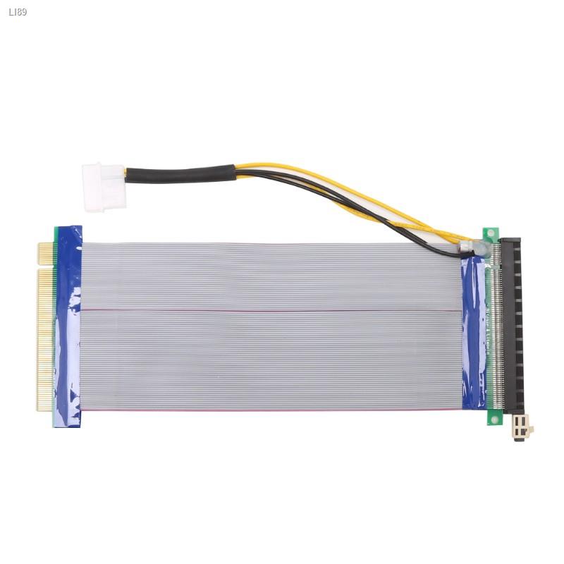 PCI-E PCI Express 16X To 16X Riser Extension Card Powered Ribbon ...