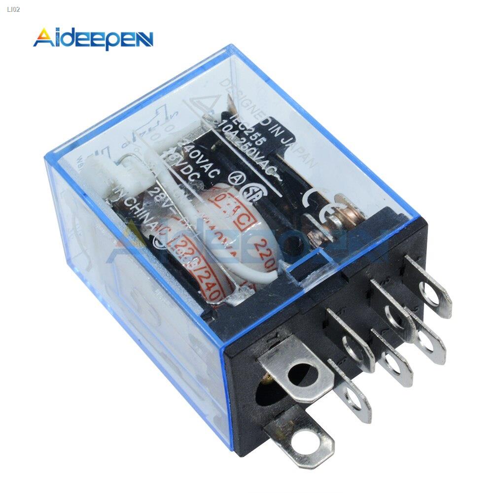 ♘♣LY2NJ Coil Power Relay AC 220V DC 12V 24V 10A Car Auto Electronic ...