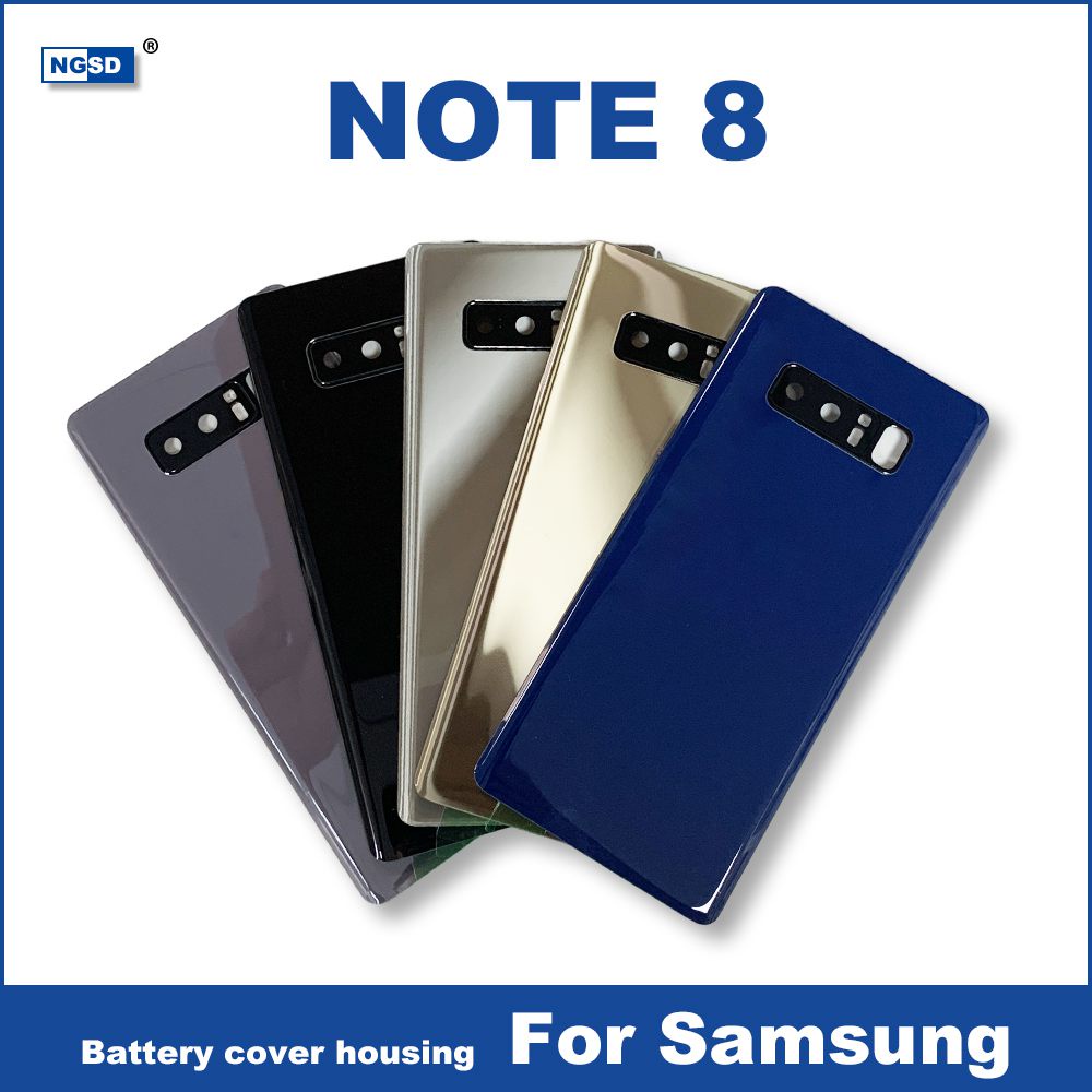 ฝาหลังแบตเตอรี่สำหรับ Samsung Galaxy Note 8 N950เปลี่ยนกระจกด้านหลัง ...