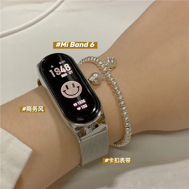 จัดส่ง 24 ชั่วโมง|เหมาะสําหรับ Xiaomi Band 7/6/5/4/3 รุ่น Xiaomi Band รุ่น NFC สายรัดข้อมือสากล ...