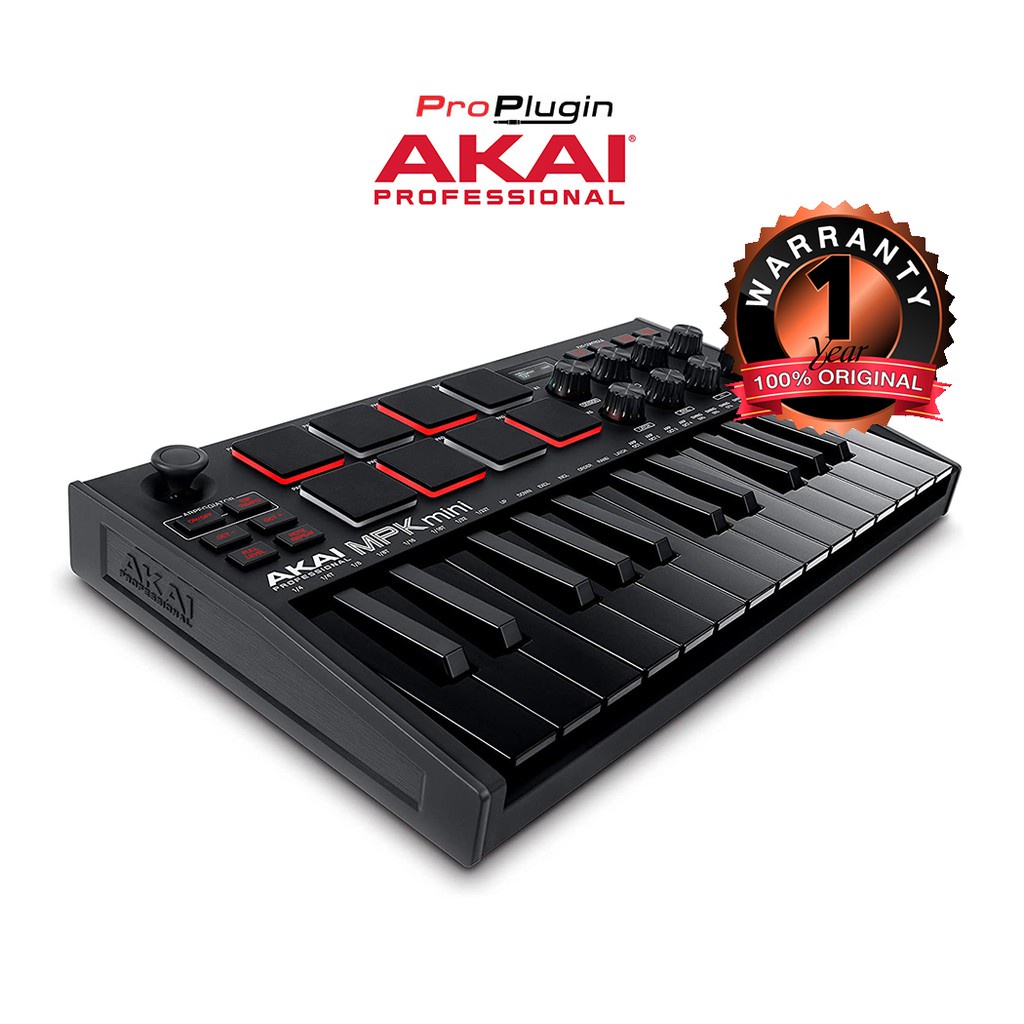 AKAI MPK MiniMk3 - 25 Key MIDI Keyboard Controller รองรับ Mac,Windows (ProPlugin) | Shopee Thailand