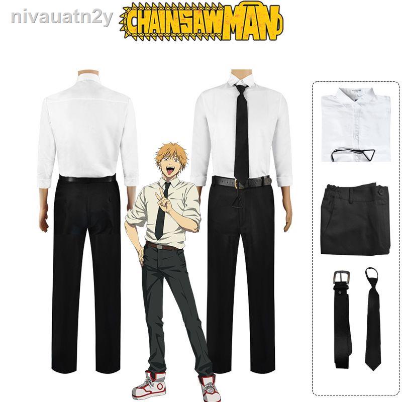 New Chainsaw Man Denji Cosplay Costume Halloween Uniform Outfits Fancy ...