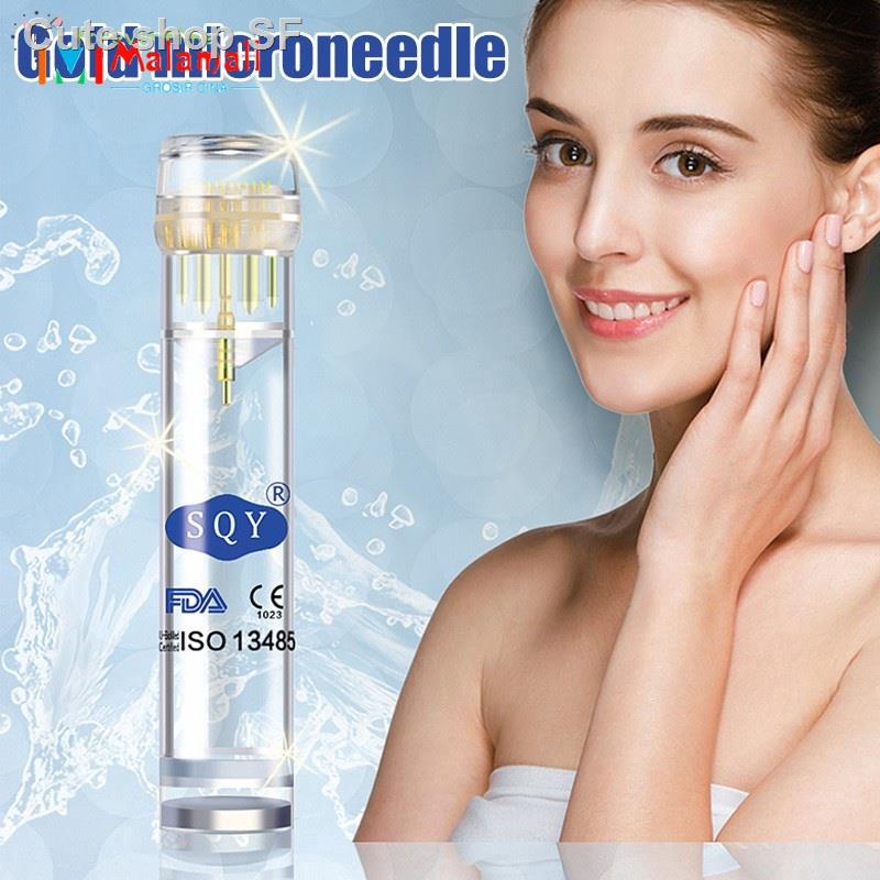 Gold Derma Stamp Micro Needles Scars Cellulite Repair Skin Care Anti ...