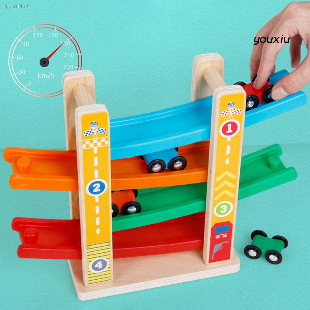 YOU-S Wood Slide Race Track Baby Hand Eyes Practice Education Toy with ...