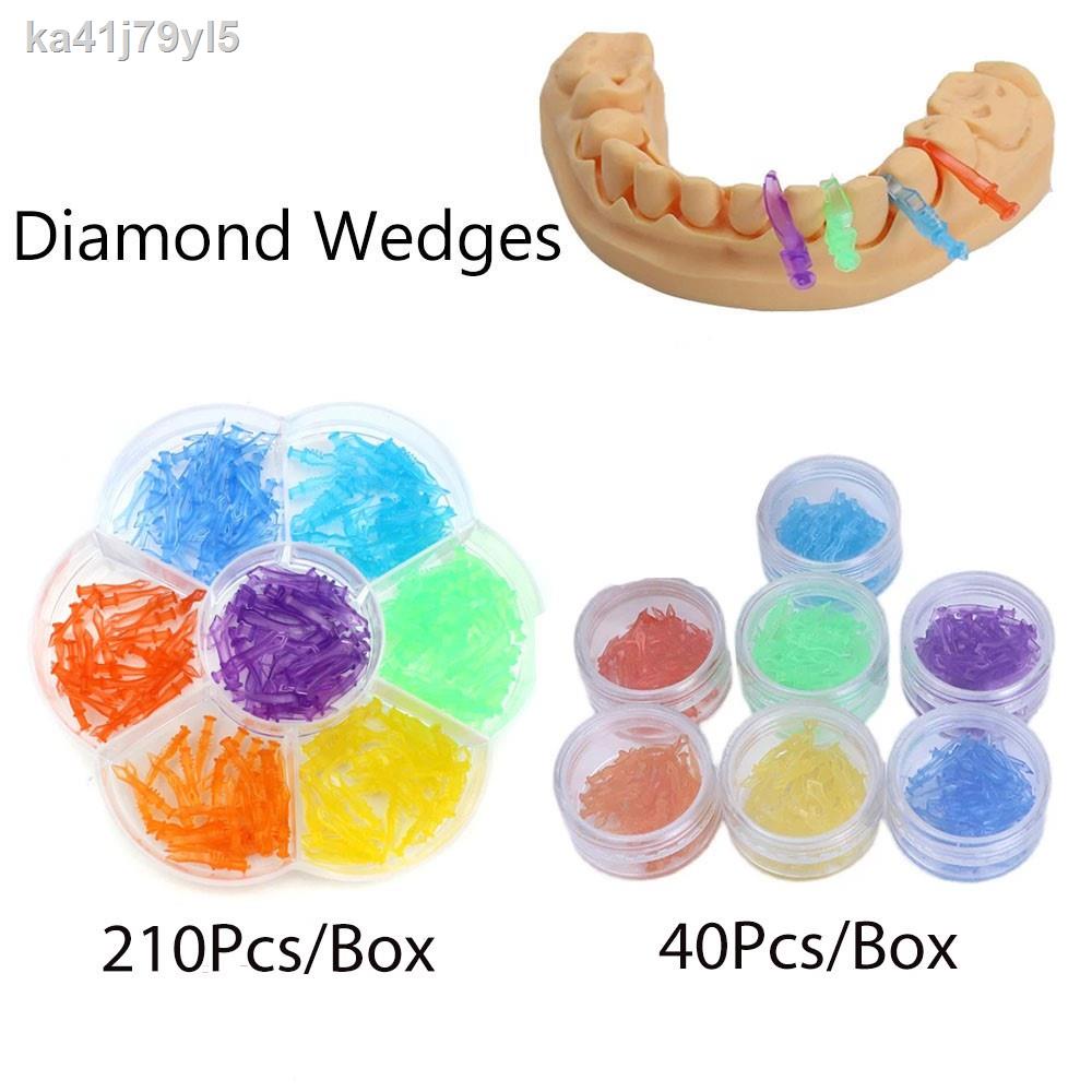 40/210 Pcs Dental Disposable Plastic Wedges Autoclavable Dentistry ...
