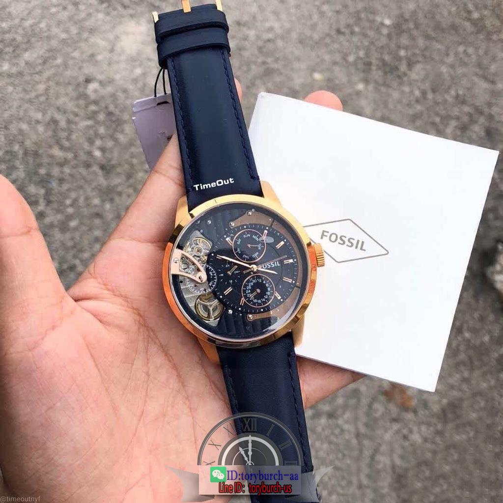 ME1163 Me1164 Fossil leather men's watch selfwinding automatic analog ...