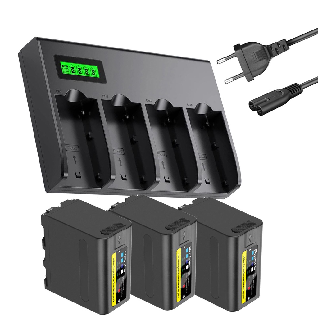 NP-F970 MC1500C NPF960แบตเตอรี่ NPF970พร้อม LCD Fast Charger สำหรับ Sony PLM-100 NP-F980 NP-F550 ...