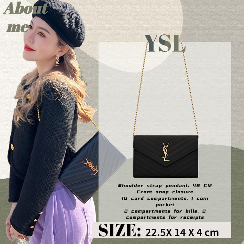 Hot Sale แซงต์โลรองต์ของแท้ Saint Laurent YSL WOC 9” Messenger Bag WOC ...