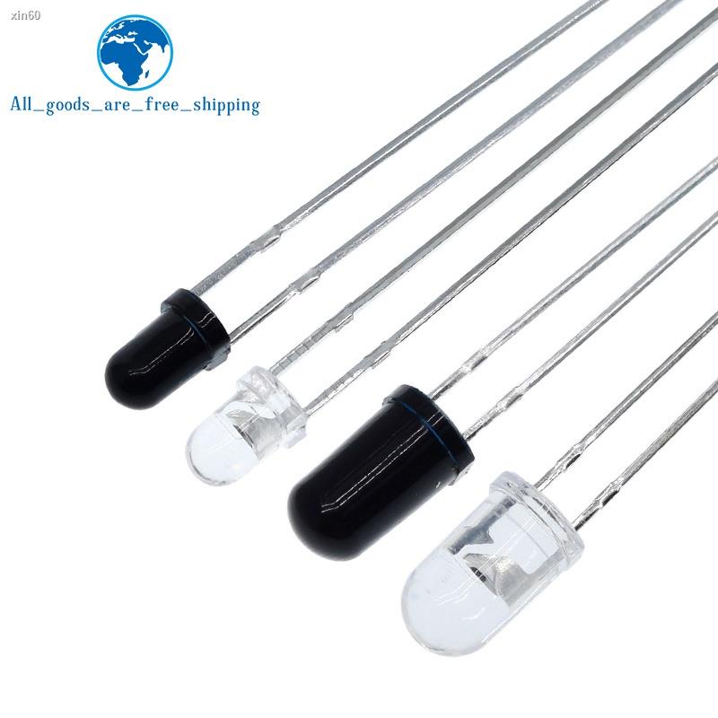 ℡10pairs 3mm 5mm 940nm LEDs Infrared Emitter and IR Receiver Diode Diodes 301A for arduino ...