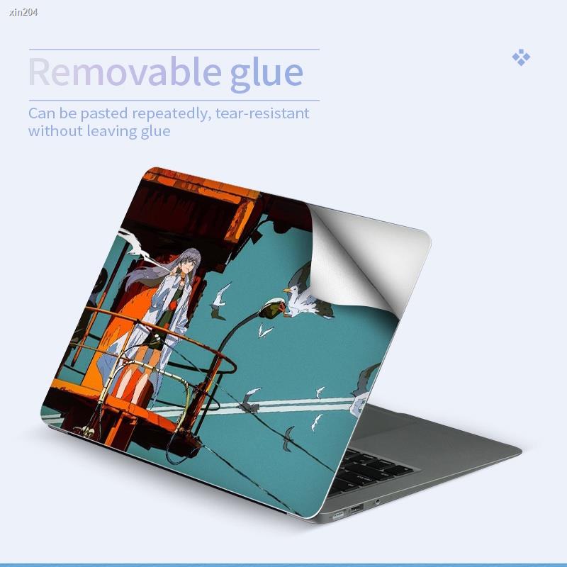 ☽♦Cartoon illustration hand-painted laptop skin stickers, computer ...