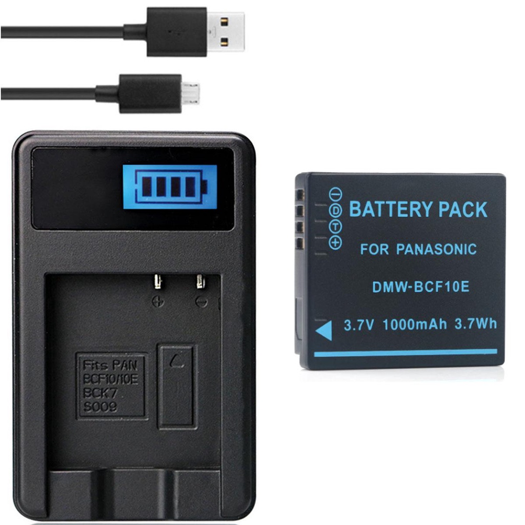 เครื่องชาร์จแบตเตอรี่สำหรับ Panasonic Lumix DMC-FS25, DMC-FS30, DMC ...