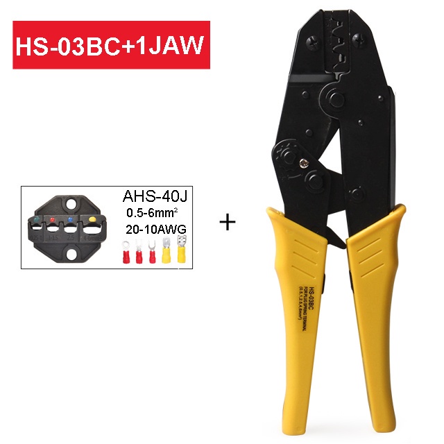 ﺴ☇Electrical Terminal Ratchet Crimping Crimper Auto Electrician Tool HS ...