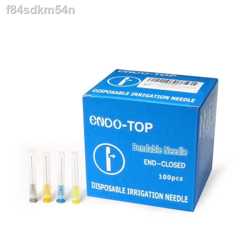 100pcs Dental Sterilized Endo Irrigation Needle Tip Dental Root Canal ...