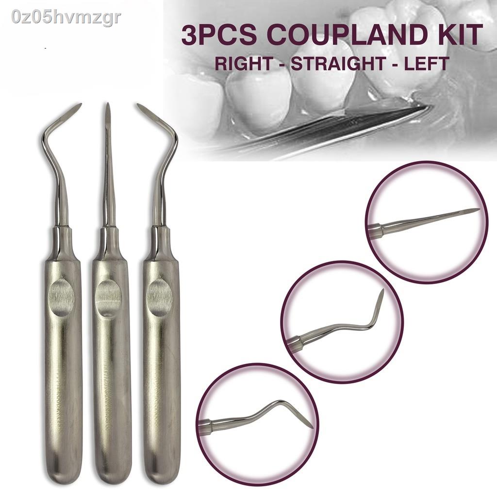 Dental Root tip Elevators Set Regular Left & Right and Straight Dental Root Elevators Stainless ...