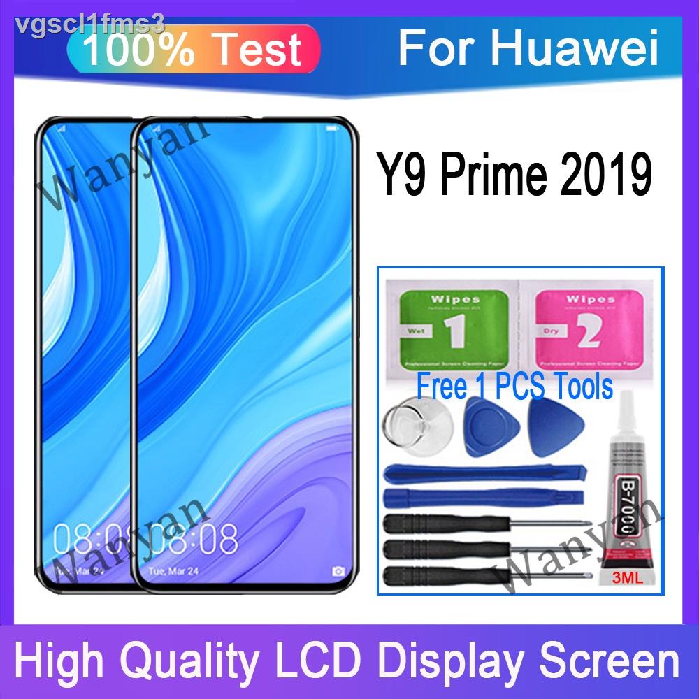 ∏Original Huawei Y9 Prime 2019 LCD Display Touch Screen Digitizer With Frame Replacement ...