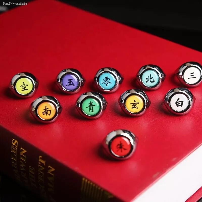 Anime Naruto Cosplay Rings Shippuden Alloy Akatsuki Member Uchiha ...