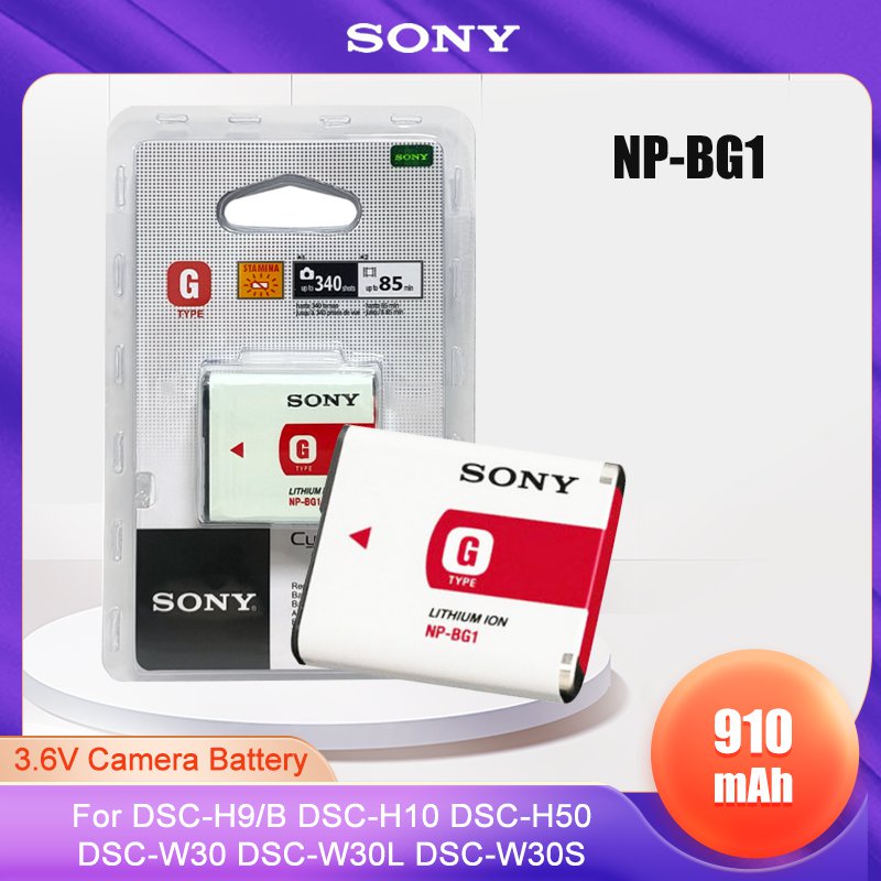 Sony NP-BG1 NP BG1 NPBG1แบตเตอรี่กล้อง FG1 DSC W120 W130 W150 W170 W200 H50 W290 H20 W210 W220 ...