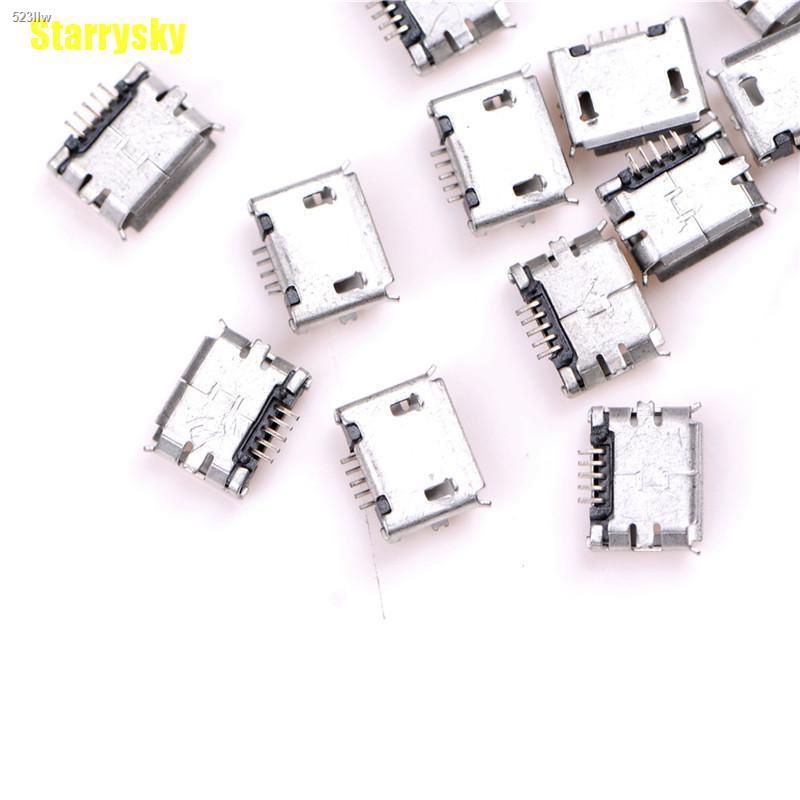 [Starrysky] 20Pcs Micro Usb Type B Female Socket 5-Pin Connector Smd ...