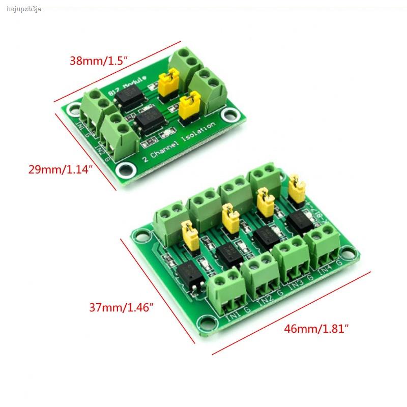 【MT】 Optical Isolator Module Voltage Level Current Converter Module 2/4 Channel Optocoupler ...