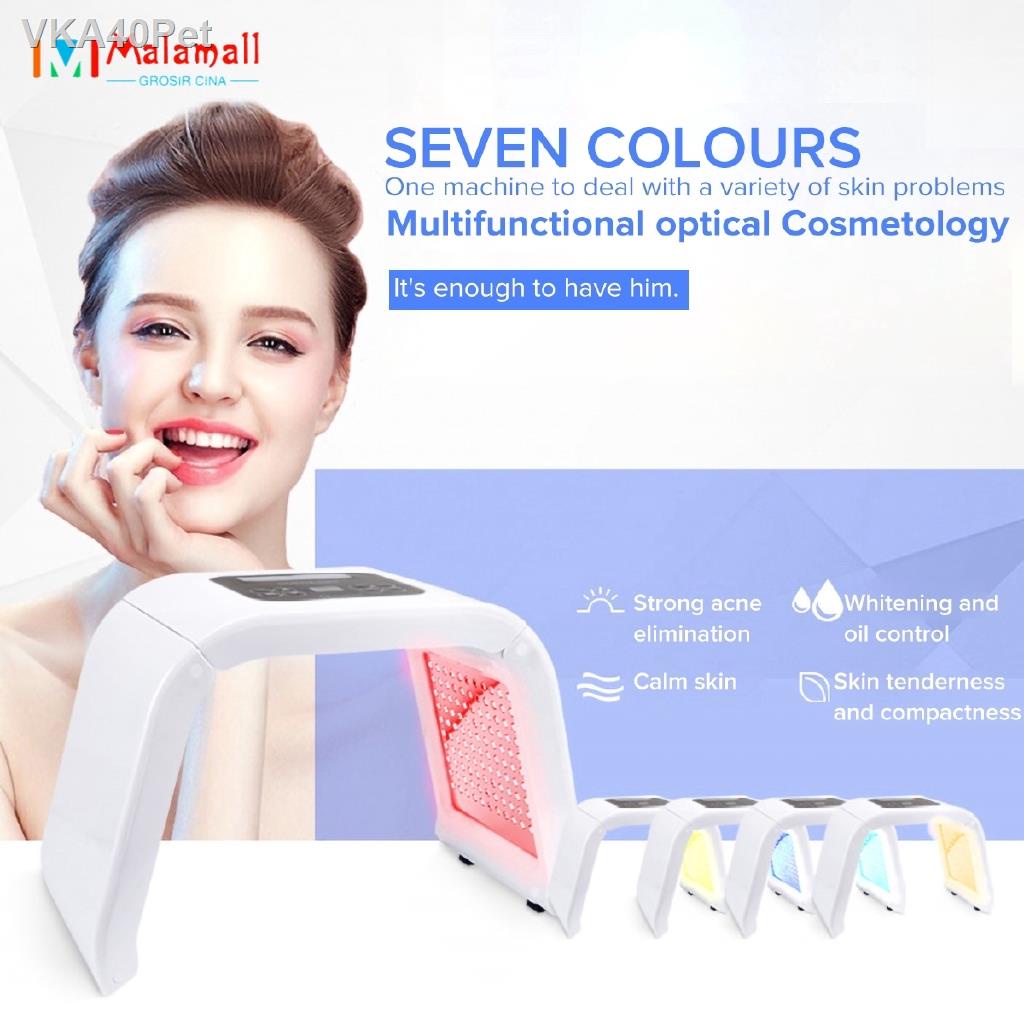 7 Colors LED PDT Light Photon Facial Mask Skin Rejuvenation Acne Remove ...