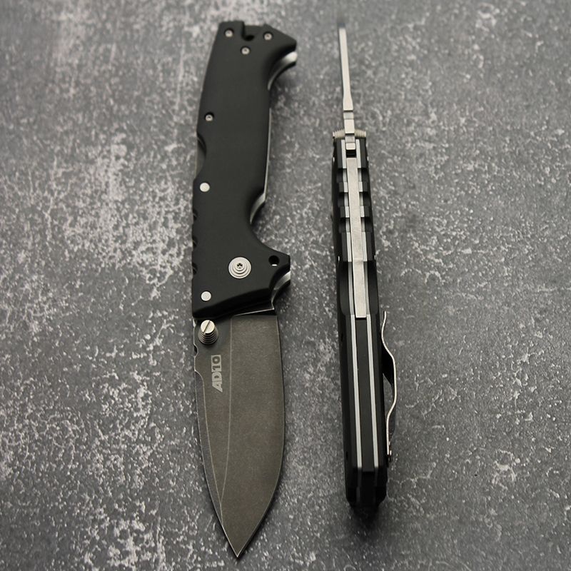 ☃มีดพับ Cold Steel AD10 มีดพกพาตั้งแคมป์กลางแจ้ง EDC เครื่องมือช่าง D2 ...