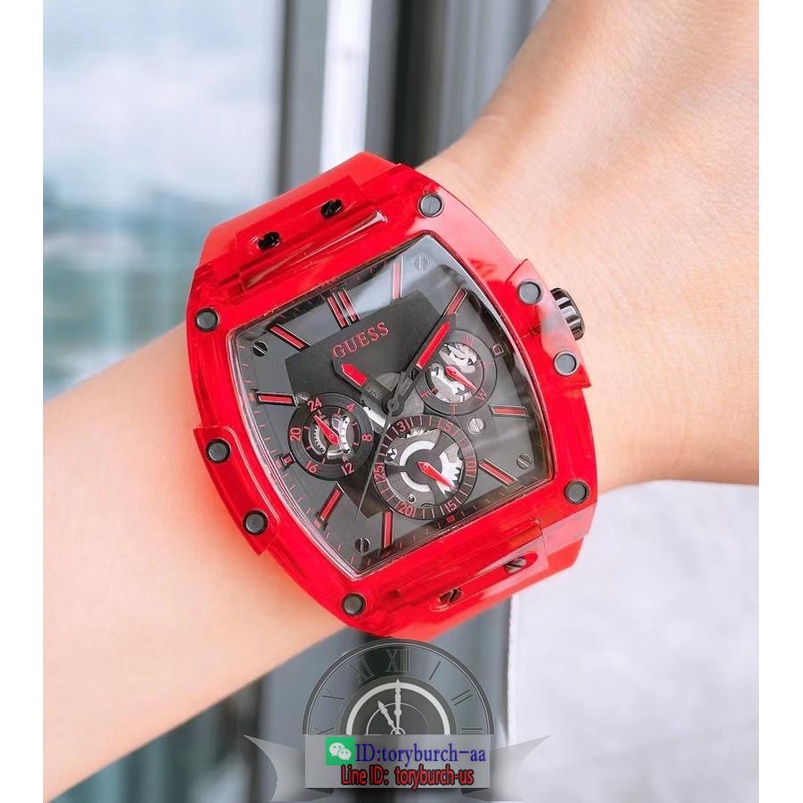 Guess unisex skeleton automatic analog watch fashion dress watch ...
