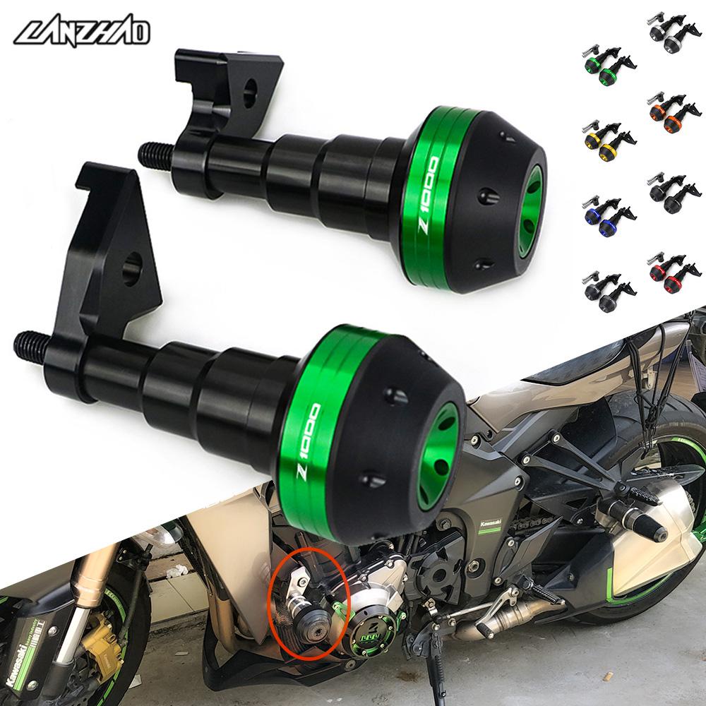 Z1000รถจักรยานยนต์ท่อไอเสีย Sliders ด้านข้างระบบป้องกันความผิดพลาด ...