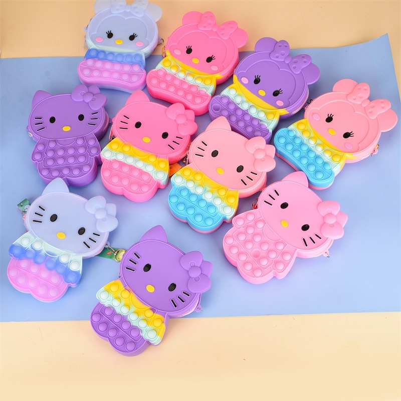 Hello Kitty Pop It Fidget Toy Crossbody Bags for Women Girls Kids ...