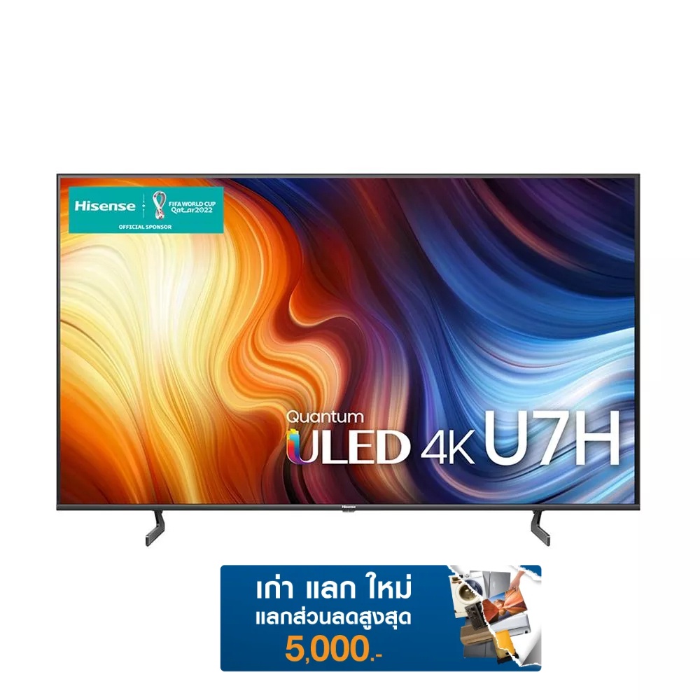 [เก่า แลก ใหม่ ลดเพิ่ม 1,000 บาท] HISENSE แอลอีดีทีวี 55 นิ้ว (4K ...