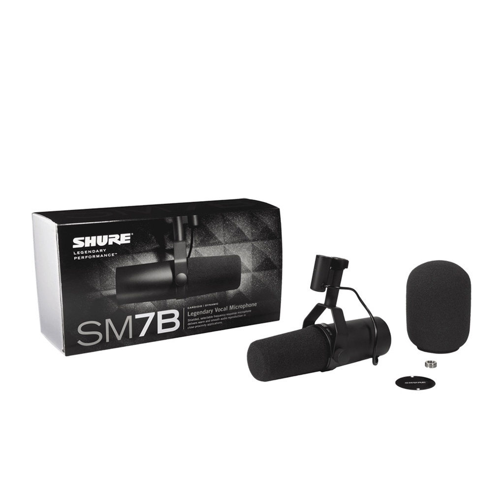 Shure SM7B ของเเท้ประกันศูนย์ ไมโครโฟน เหมาะสำหรับการทำ Podcast และร้องเพลงในห้องสตูดิโอ ...
