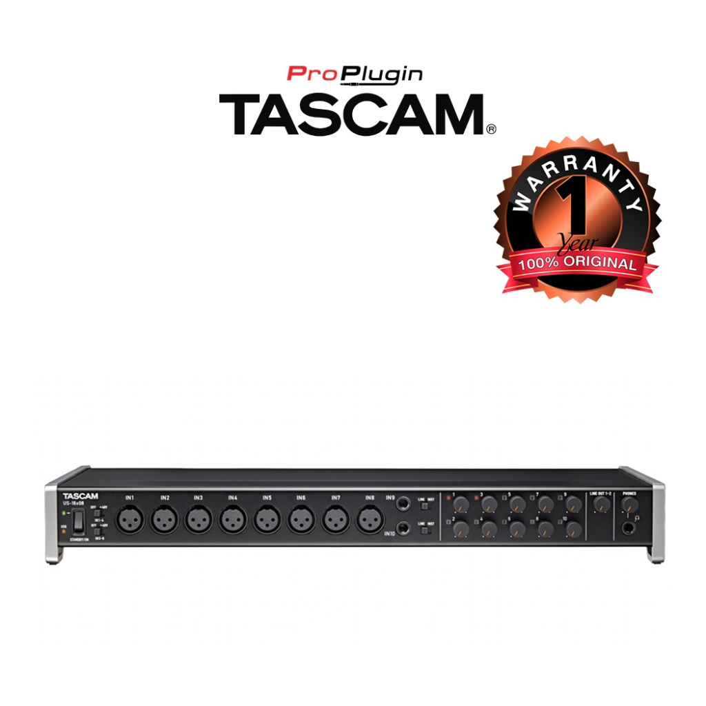 Tascam US 16x08 USB Audio/MIDI Interface (ProPlugin) | Shopee Thailand