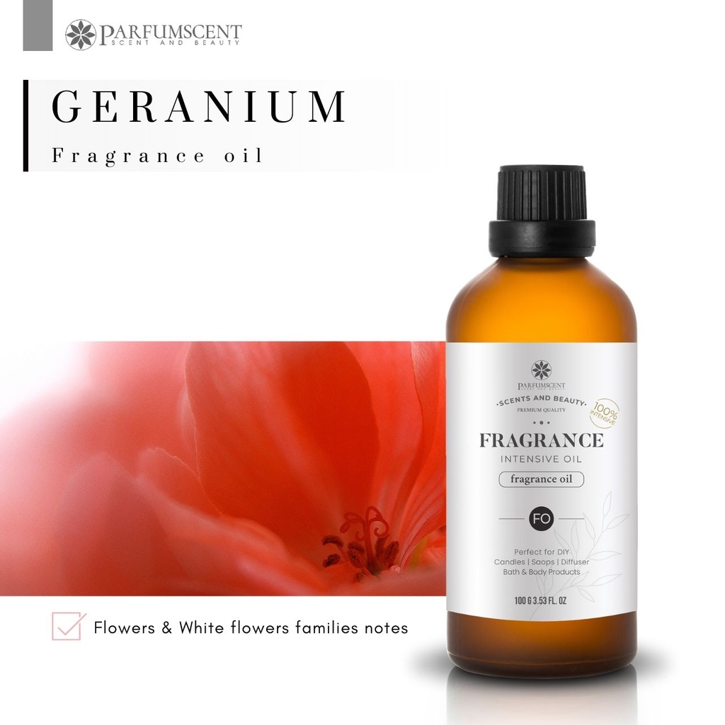 PARFUMSCENT หัวน้ำหอม Geranium Fragrance Oil FOC507061 | Shopee Thailand