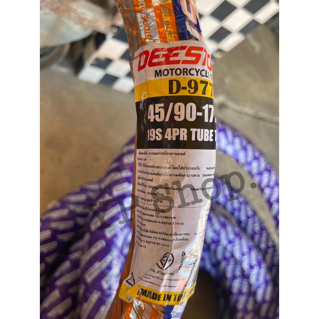 DEESTONE ดีสโตน ยางนอกมอเตอร์ไซค์ ลายไฟ D977 ครบเบอร์ ยาง เนื้อดี มาตรฐานโรงงานไทย ราคาเพื่อคน ...