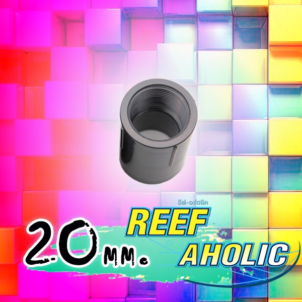 Reef-aholic Sanking Female Adaptor ต่อตรงเกลียวใน U-PVC 20 - 50 mm สีเทาฮับ แน่นหนัก ทนทาน พร้อม ...