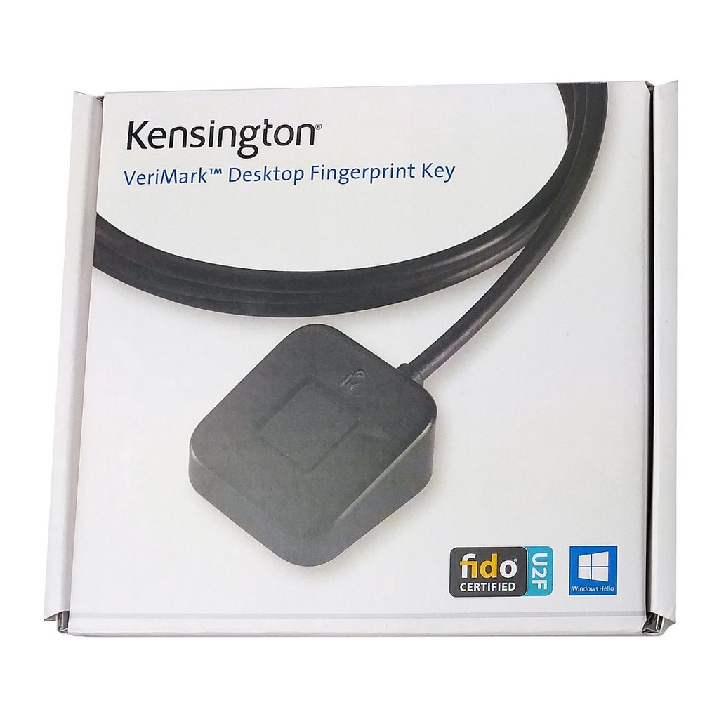 Kensington K62330WW VeriMark Desktop USB Fingerprint Key Reader - FIDO ...