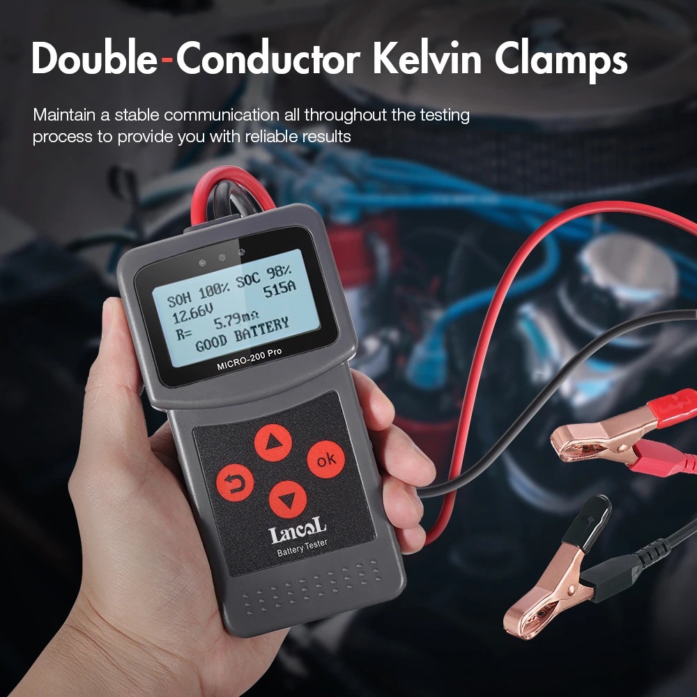 Lancol Micro-200Pro CCA JIS 12V Car Battery Tester Digital Battery ...