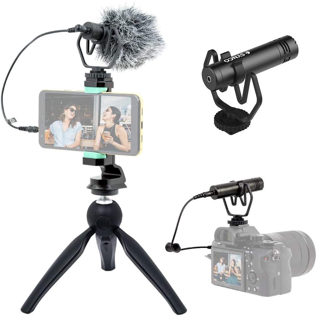 SYNCO Mic-M1P Shotgun Microphone เหมาะสำหรับสาย Content Creator บันทึกเสียงพร้อมวีดีโอได้ ...