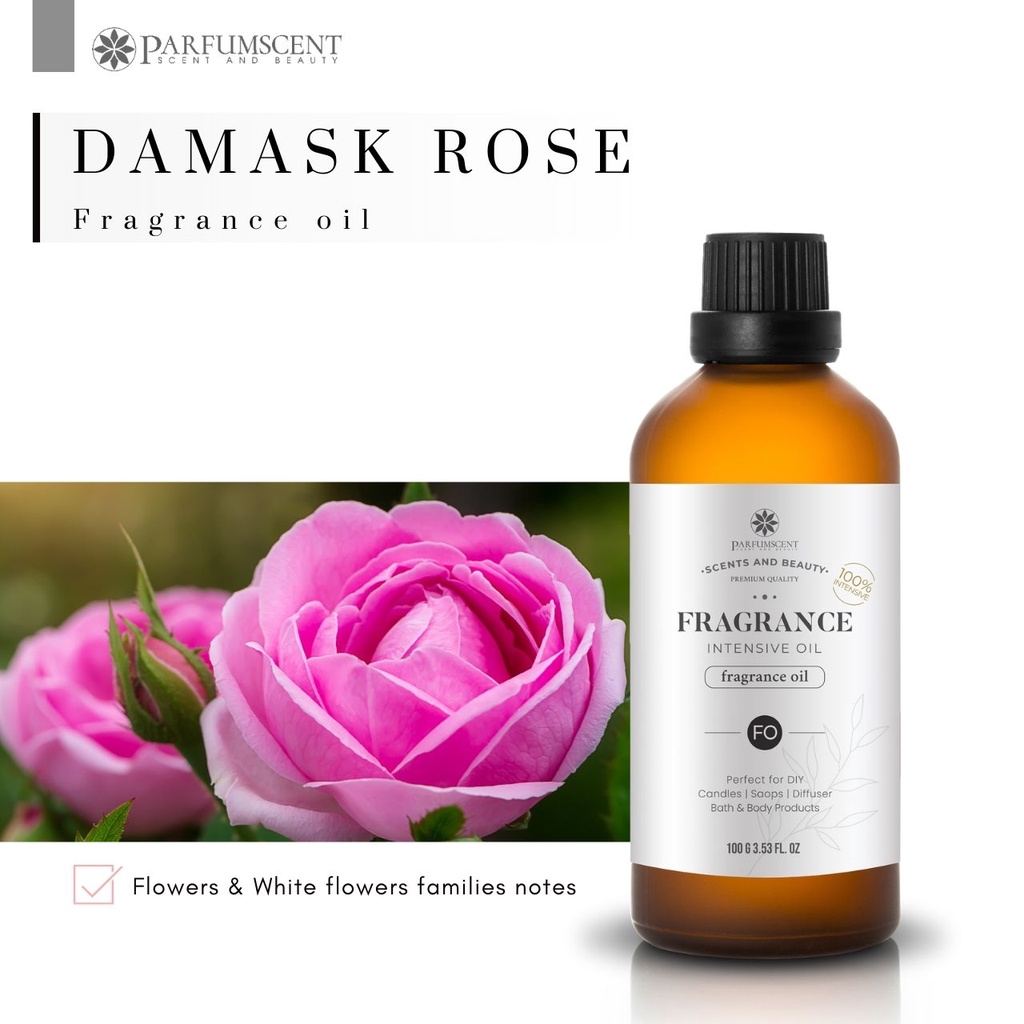 PARFUMSCENT หัวน้ำหอม Damask Rose Fragrance Oil | Shopee Thailand