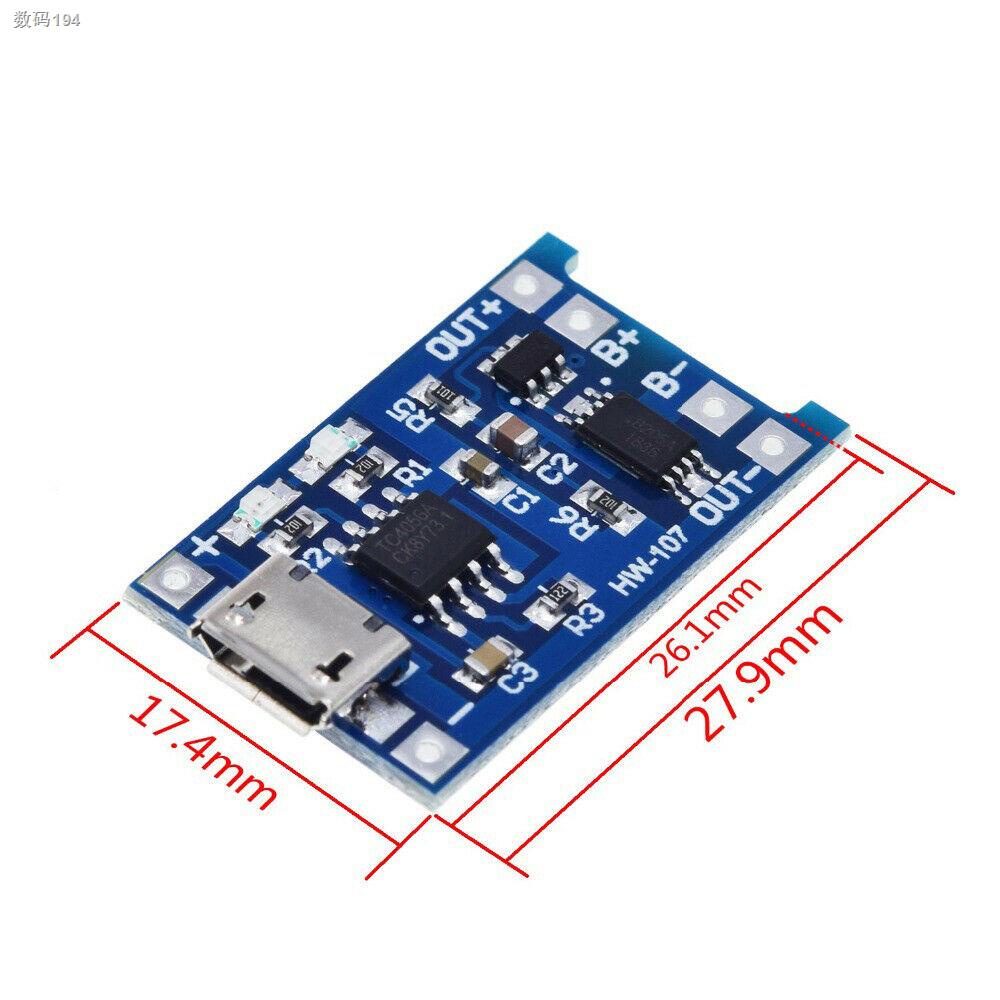 [COD] 3pcs Protection Board PCB BMS 3.7V Lithium Micro USB 5V 1A 2A Li ...