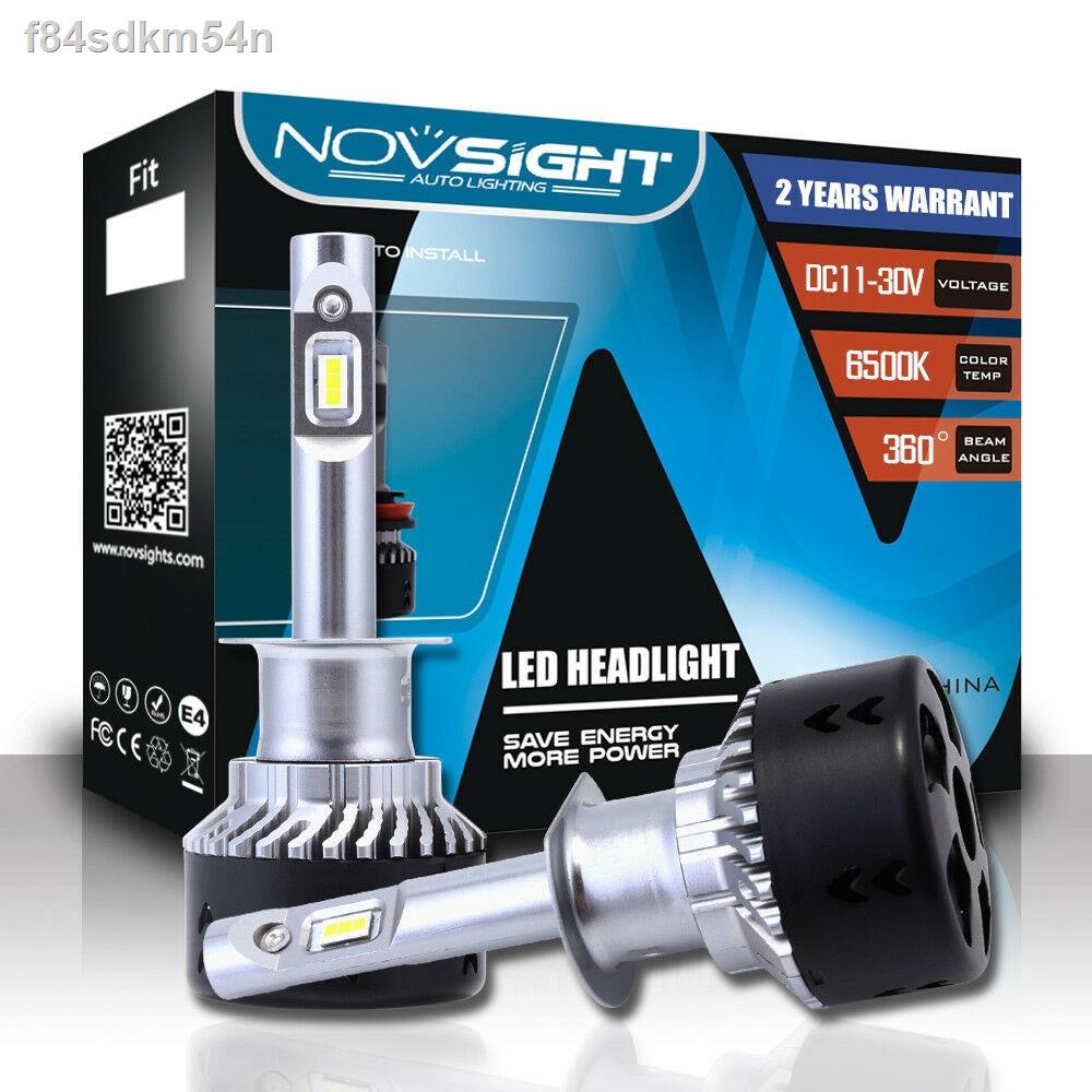 NOVSIGHT H1 LED 70W 10000LM Headlight Kit Low Beam Replace Bulbs Fog ...