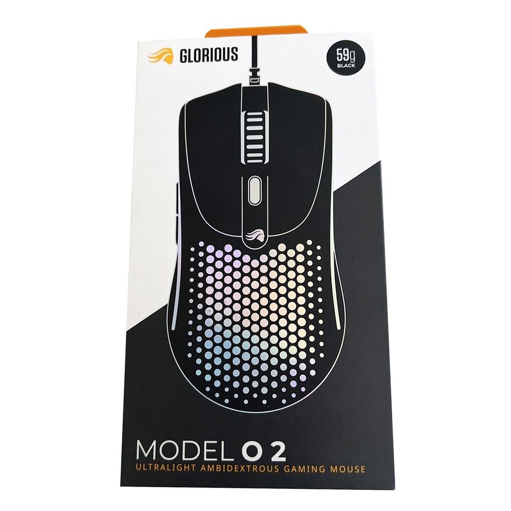 Glorious Model O 2 Ultralight Ambidextrous Wired Gaming Mouse (Black ...