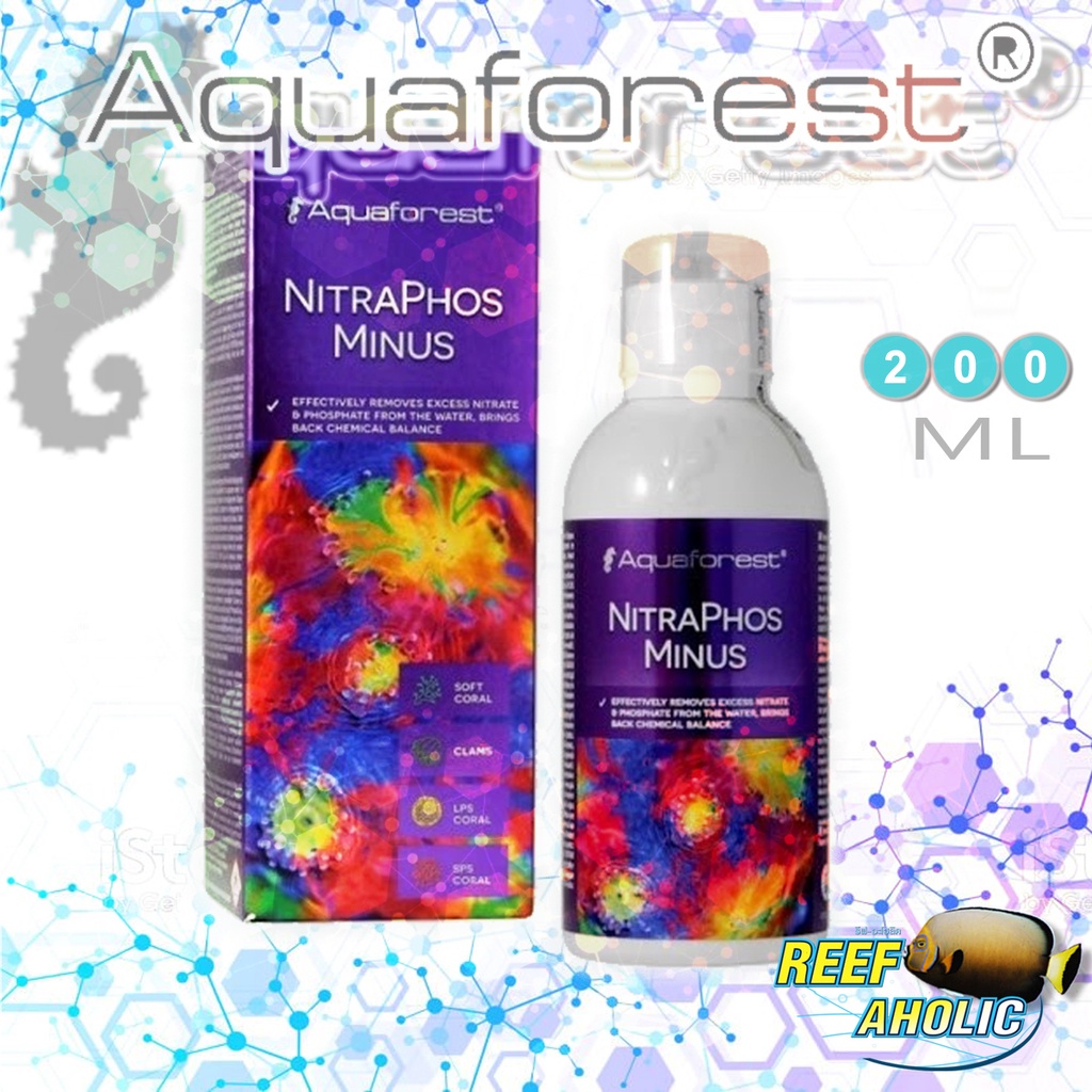 Aquaforest NitraPhos Minus 200 ml อาหารเสริมอันทรงพลังต่อแบคทีเรีย | Shopee Thailand