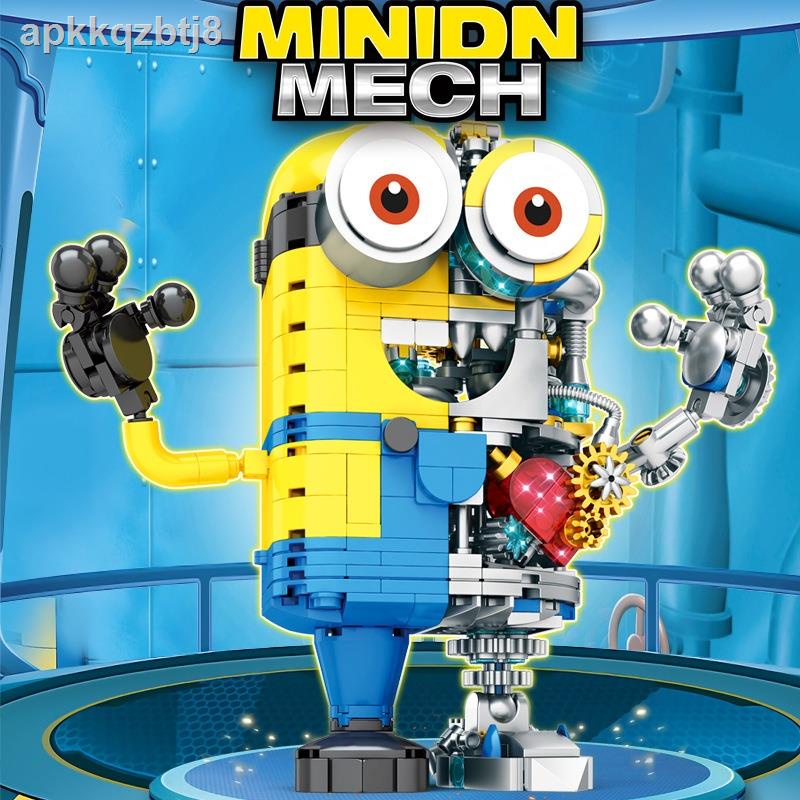 Half mechanical Minion block toy, compatible with Lego Minion block ...