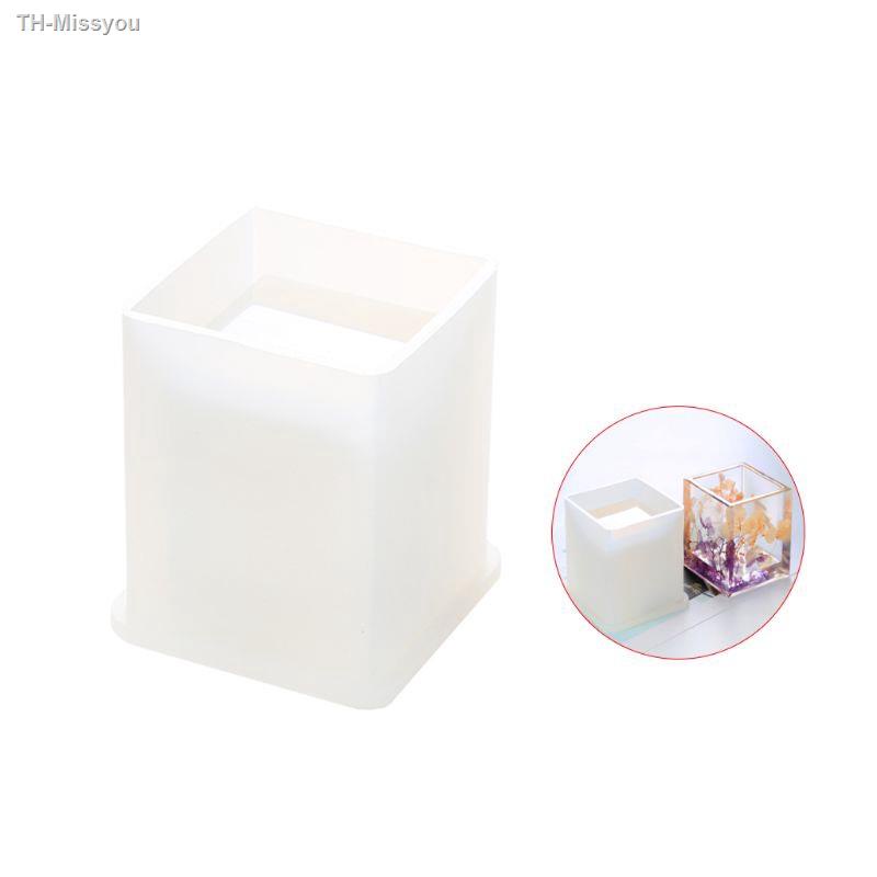 Inf DIY Crystal Epoxy Mold Square Cylindrical High Mirror Pen Small ...