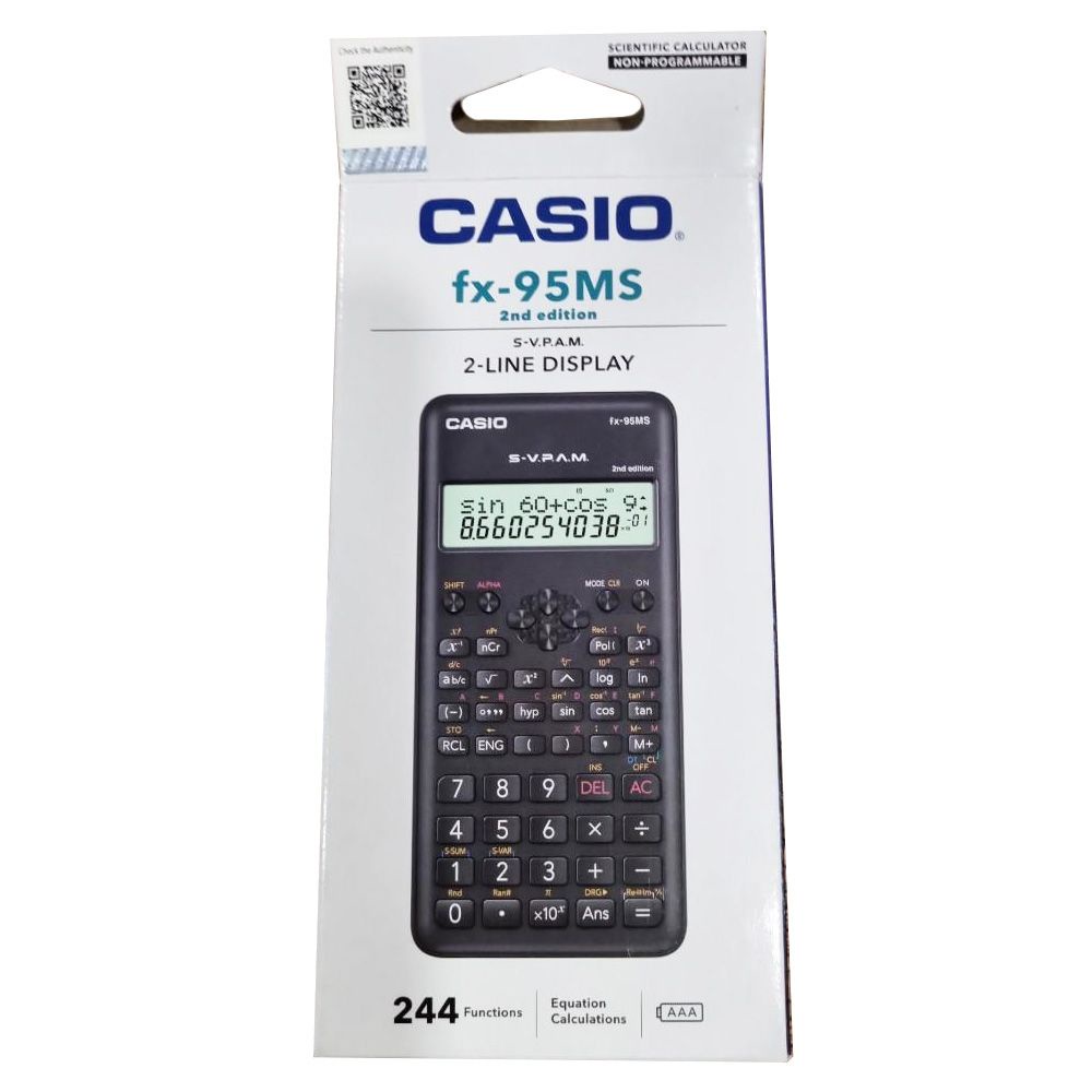 Casio fx-95MS (2nd edition) Non-Programmable Standard Scientific ...