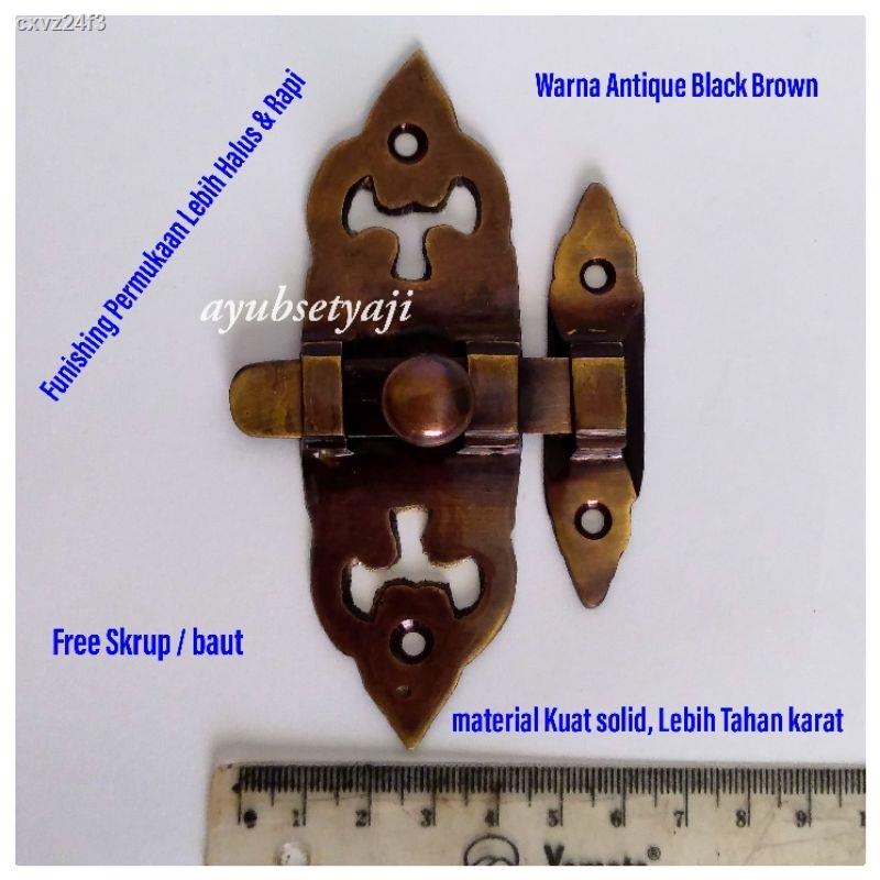 Antique Brass Door Latch Side slot Brass Door Lock Door Guard Batavia ...