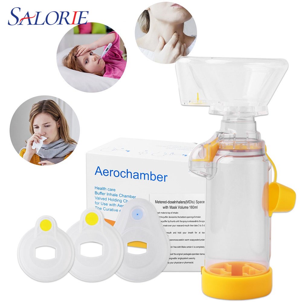 Salorie Aerosol Chamber Asthma Inhaler Spacer Devices For Adult/Child ...