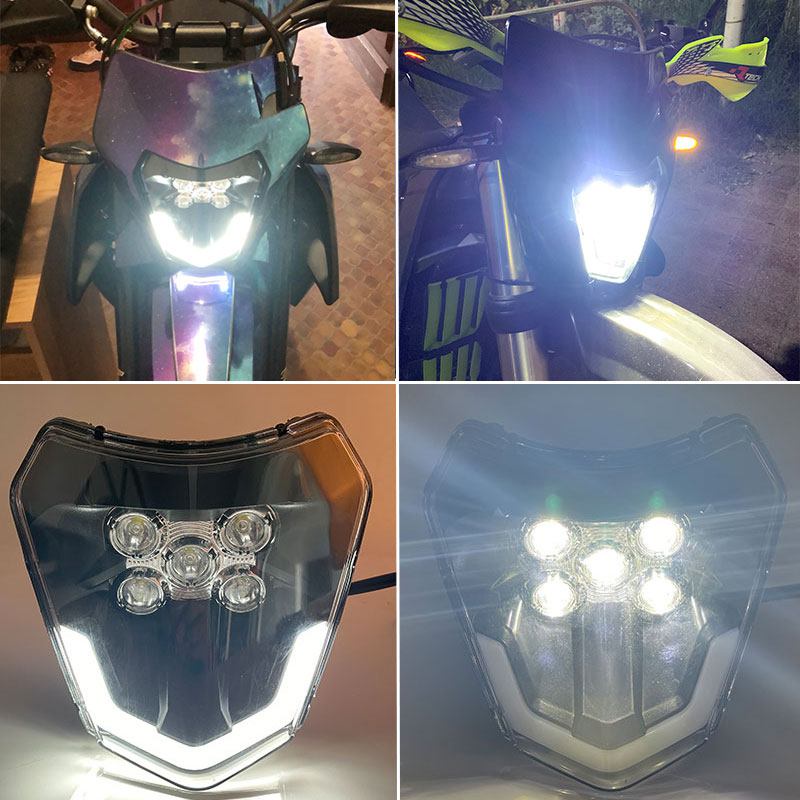 Enduro Motocross Led ไฟหน้า Wick สำหรับ KTM EXC XC SX XC-F EXC-W 150 ...