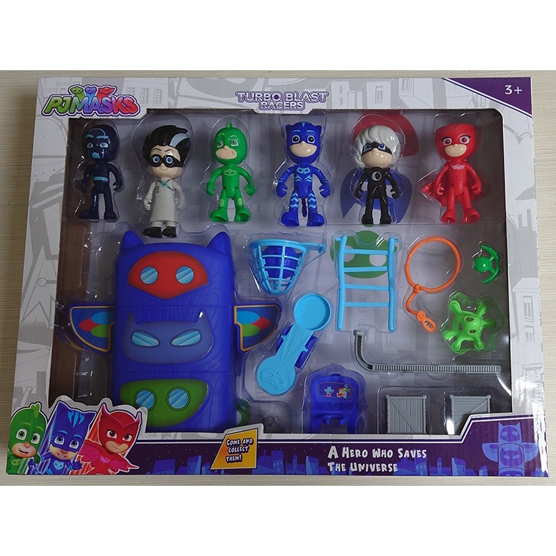 Pj Masks Cartoon Catboy OwlGilrs Gekko Juguete Character PVC Model toy ...