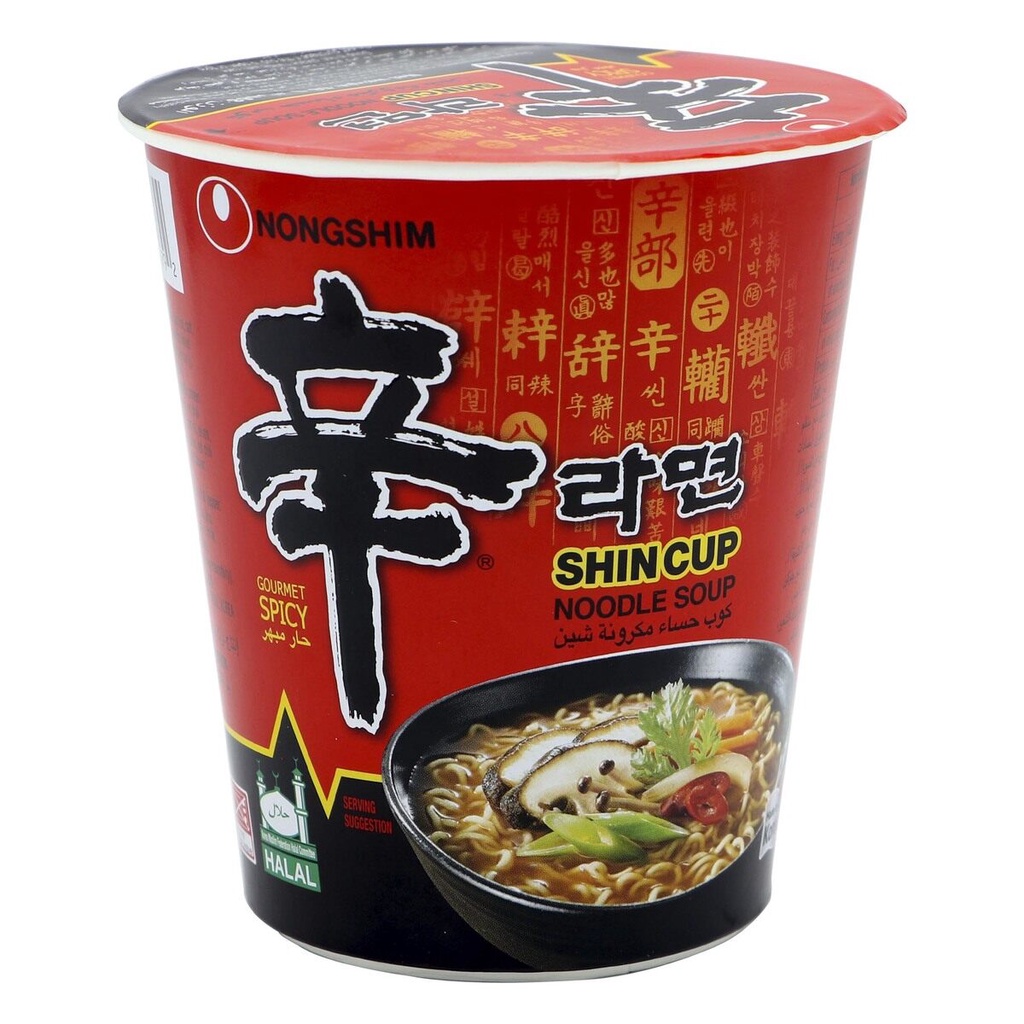 มาม่าเกาหลี นงชิม nongshim shin cup 68g 농심 신컵 | Shopee Thailand